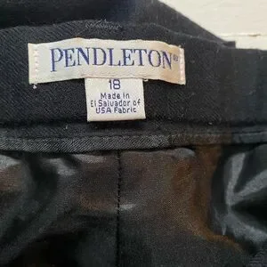 Pendleton | Pants & Jumpsuits | Pendleton Black Garment With Label ...